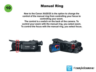 Your Guide On How To Use The Canon XA20/25 | PDF