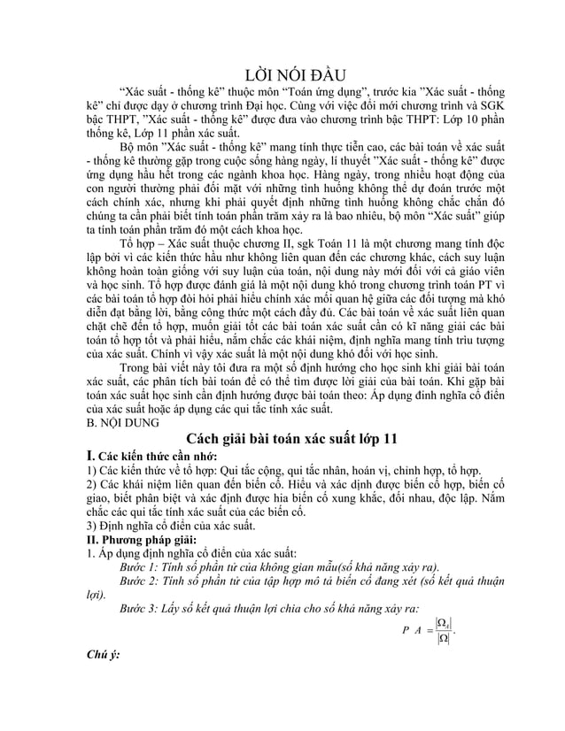 Xac suat. skkn | PDF