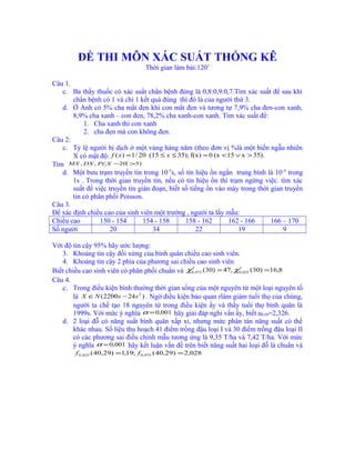 Xac suat thong ke | DOC