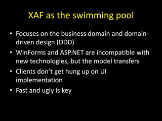 XAF and DevExtreme frameworks by DevExpress | PPTX