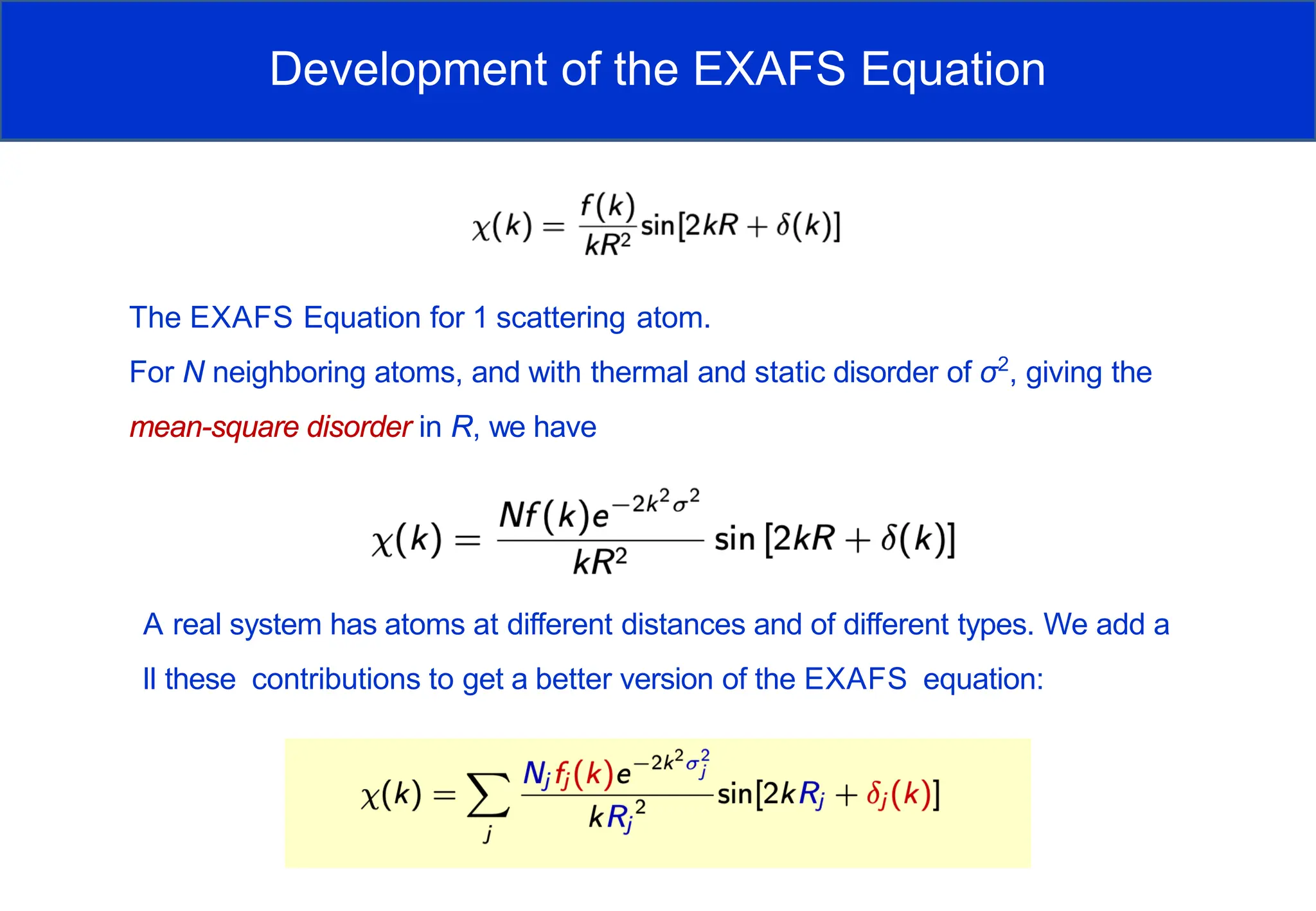 X-ray Absorption Spectroscopy: XAS, XAFS, EXAFS and XANES. | PDF