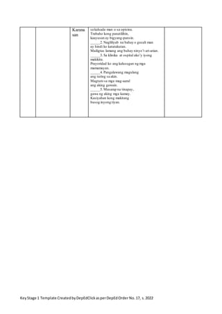 Weekly plan Grade 2 Q1 | DOCX