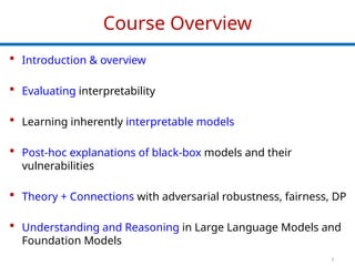 Explainability and Interpretability of ML Models | PPTX