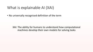 XAI – accountability unchecked | PPTX