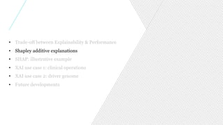 Achieving Algorithmic Transparency with Shapley Additive Explanations ...