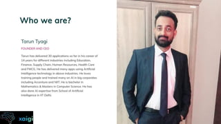 Xaigi, an AI Consulting company for startups | PDF