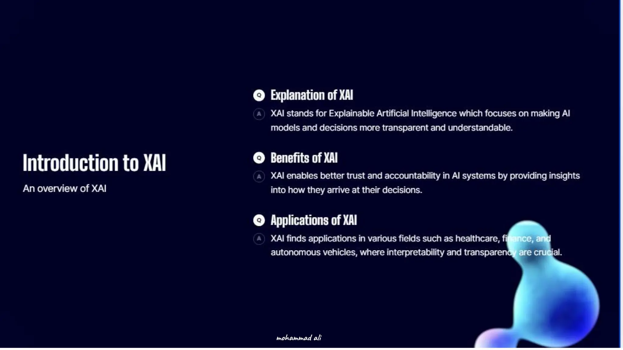 Explainable AI(XAI) in cybersecurity | PPT