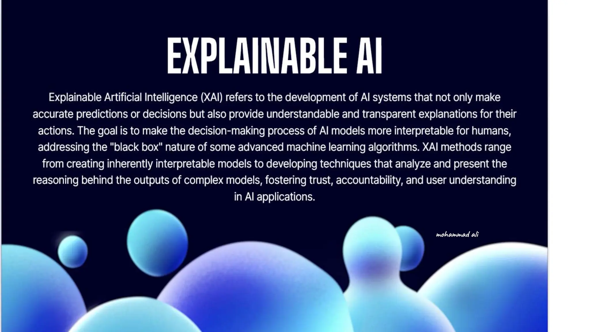 Explainable AI(XAI) in cybersecurity | PPT
