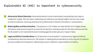 Explainable AI(XAI) in cybersecurity | PPT