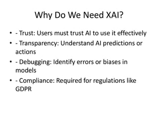 XAI_Presentation_Laraib.pdfExplainable artificial intellligence | PPT