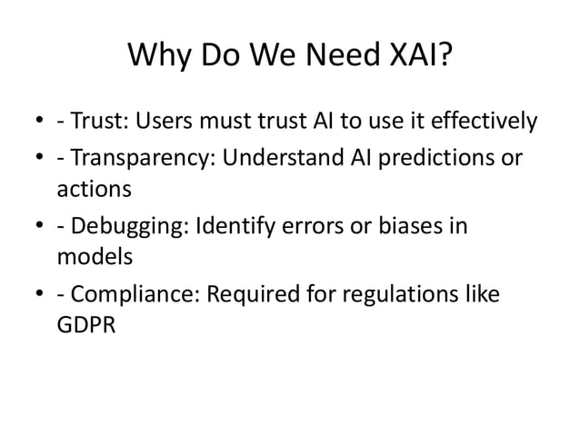 XAI_Presentation_Laraib.pdfExplainable artificial intellligence | PPT