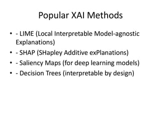 XAI_Presentation_Laraib.pdfExplainable artificial intellligence | PPT