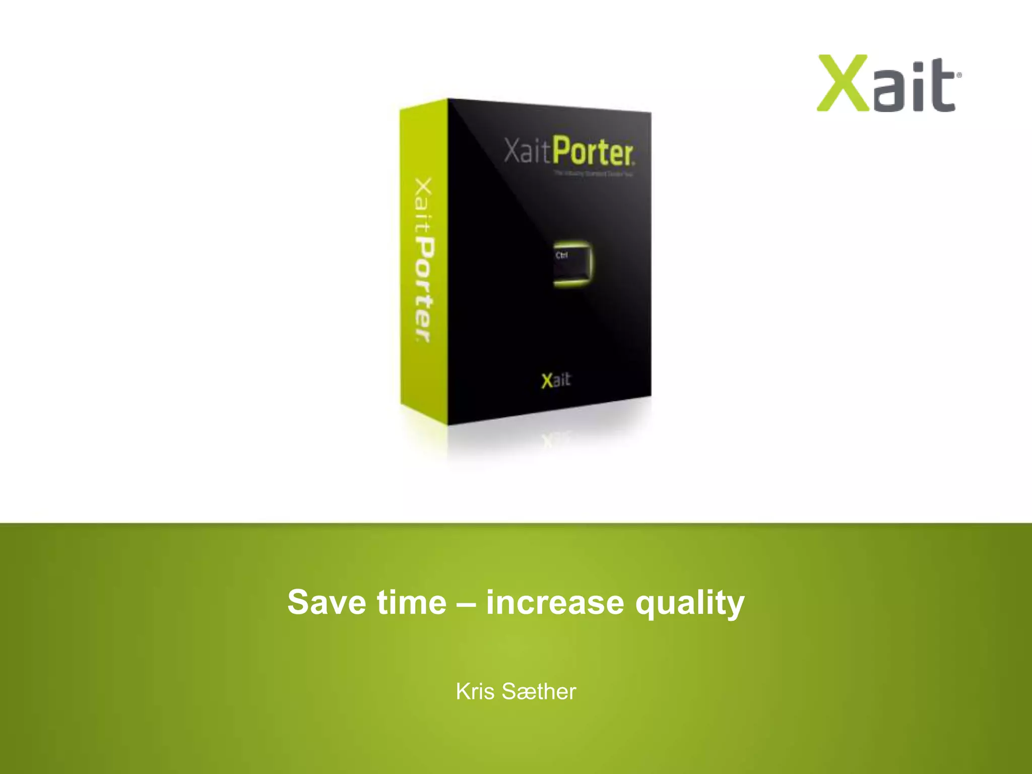 XaitPorter - for Complex Proposals | PPTX
