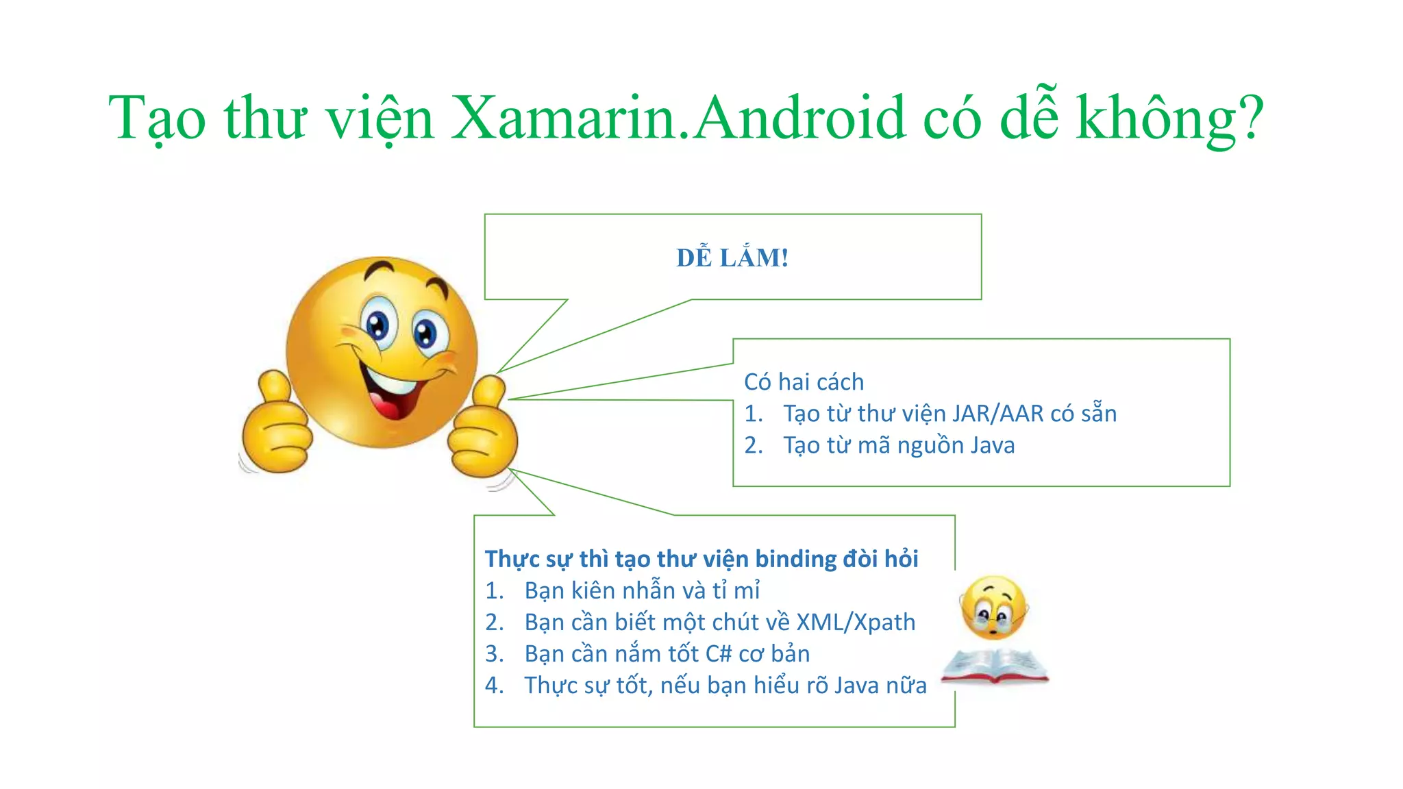 Sử dụng thư viện Android Java trong Xamarin | PPT