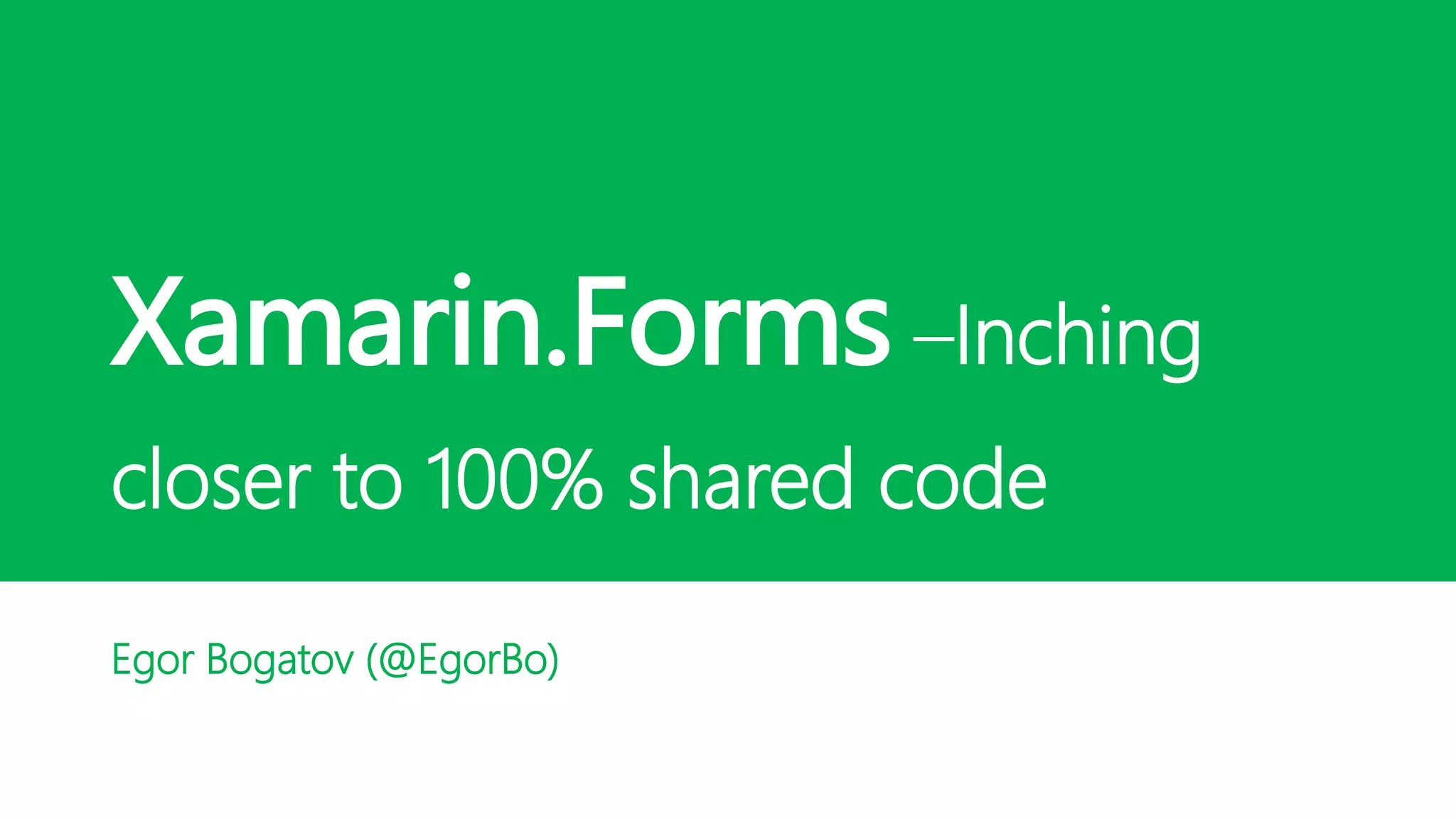 Xamarin.Forms | PPT | Free Download
