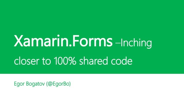 Xamarin.Forms | PPT