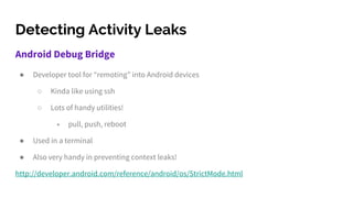 Xamarin.android memory management gotchas | PPT