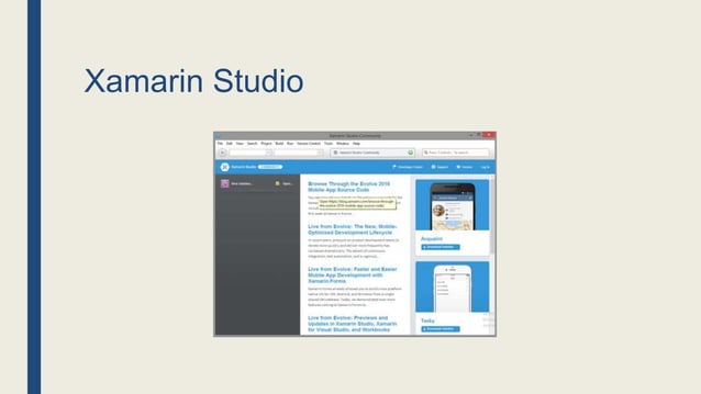 Introduction of Xamarin/Xamarin'e Giriş/ | PPT