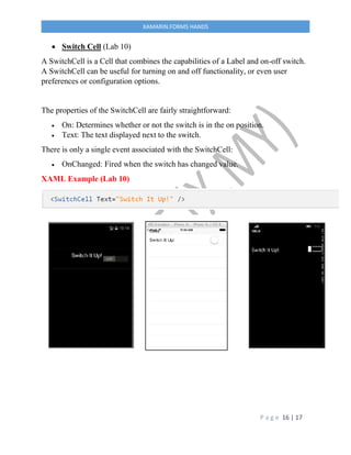 Xamarin.Forms Hands On Lab (Begineer) | PDF