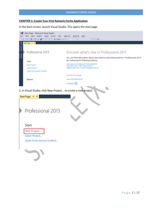 Xamarin.Forms Hands On Lab (Begineer) | PDF