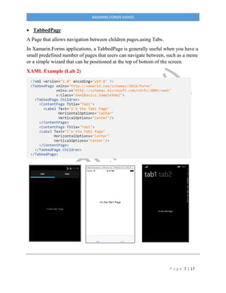 Xamarin.Forms Hands On Lab (Begineer) | PDF