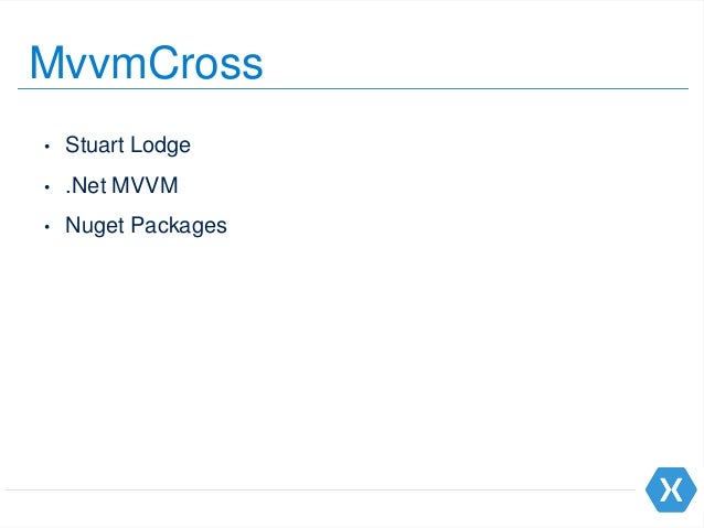 Xamarin Cross Platform With Xamarinform Mvvmcross
