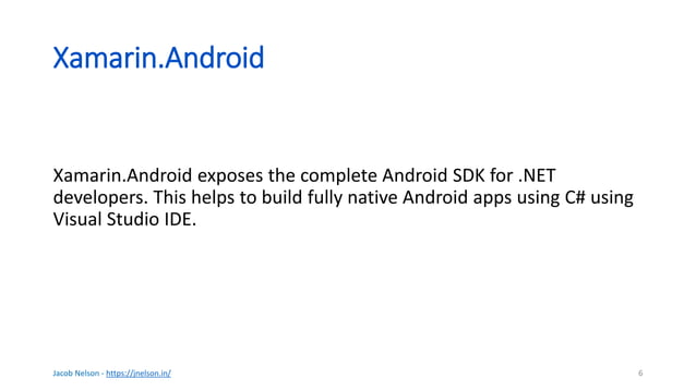 Xamarin Overview | PPTX