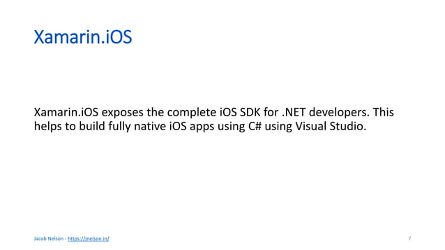 Xamarin Overview | PPTX