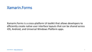 Xamarin Overview | PPTX