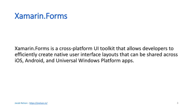 Xamarin Overview | PPTX