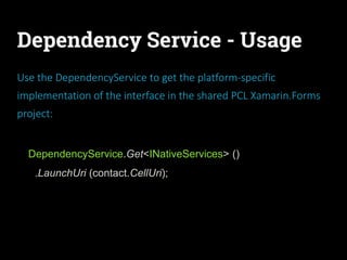 Diving Into Xamarin.Forms | PPT