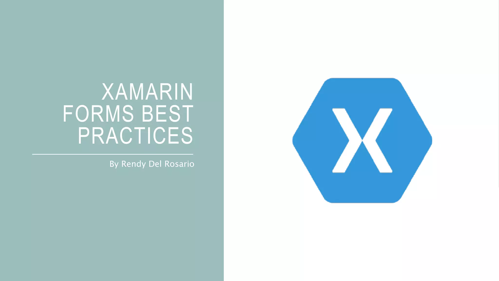 Xamarin Forms Best Practices | PPT