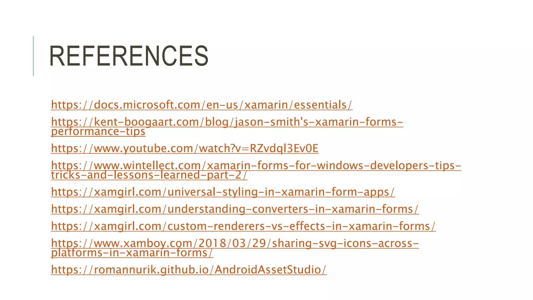 Xamarin Forms Best Practices | PPT