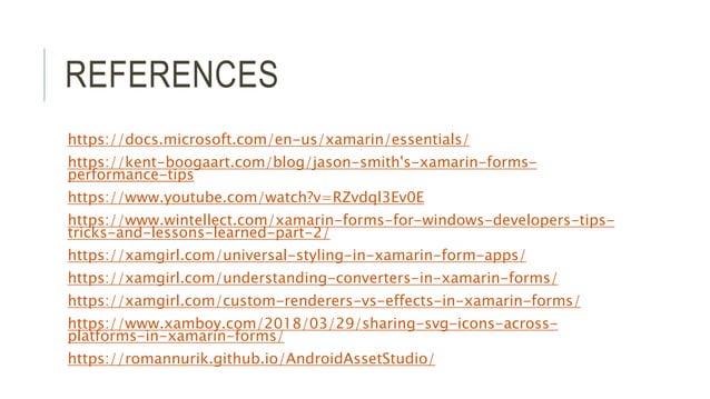 Xamarin Forms Best Practices | PPT