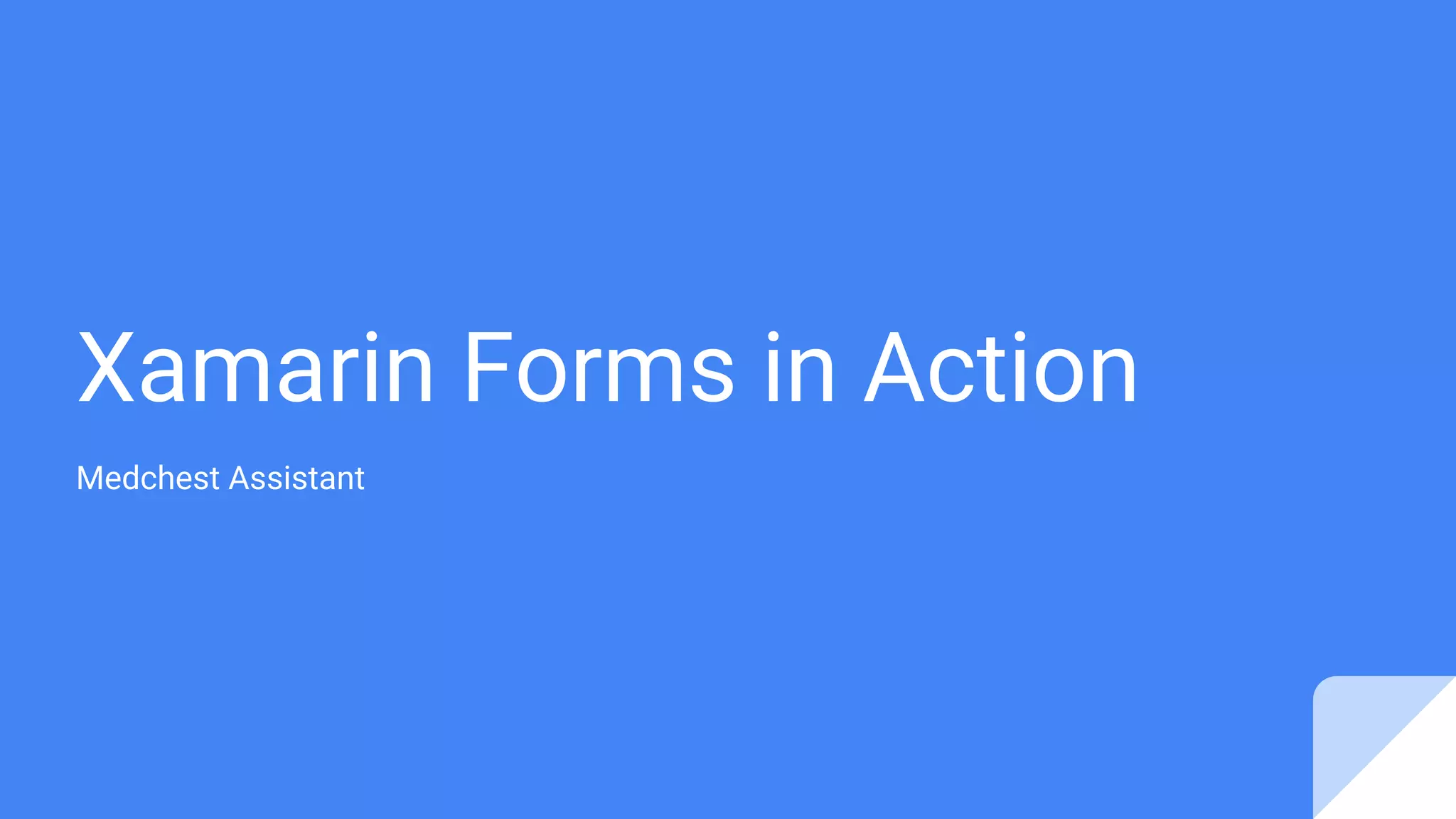 Xamarin Forms in Action | PPT