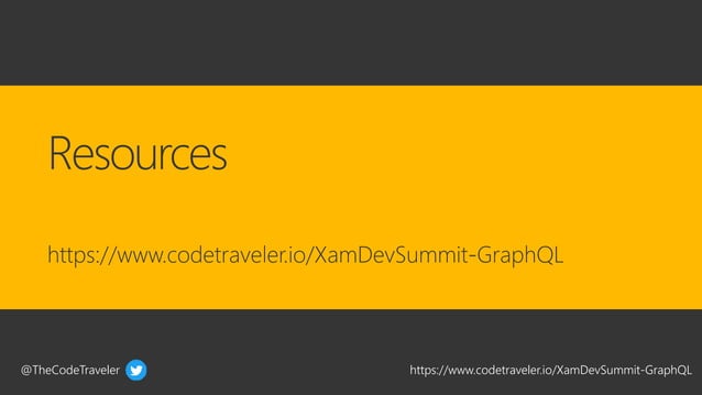 Xamarin + GraphQL | PPT