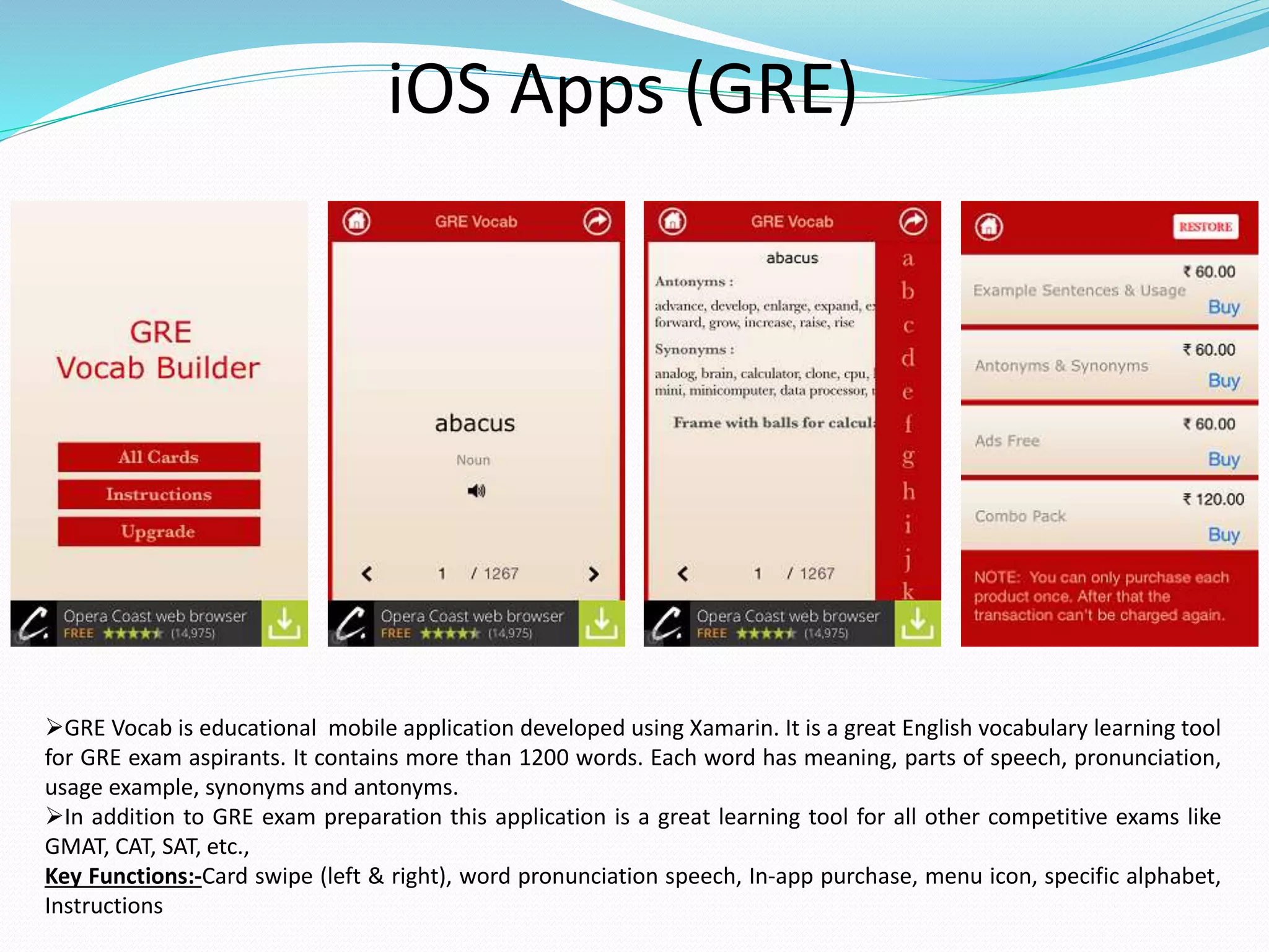 Xamarin mobile app portfolio tecordeon2 | PPTX