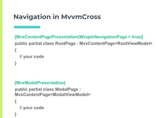 Xamarin & MvvmCross in depth | PPT