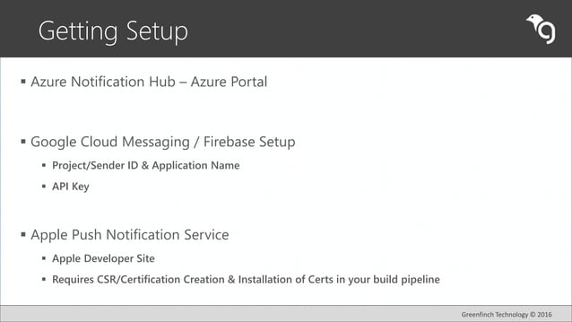 Xamarin & Azure Notification Hubs | PPTX
