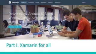 Xamarin, Intro to Mobile Development | PPTX | Operating Systems | Computer Software and Applications