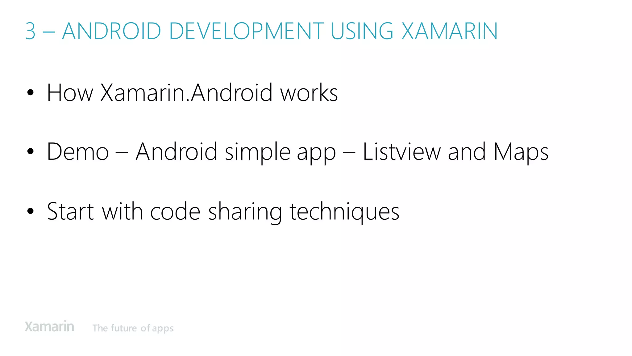 Xamarin Platform | PPT