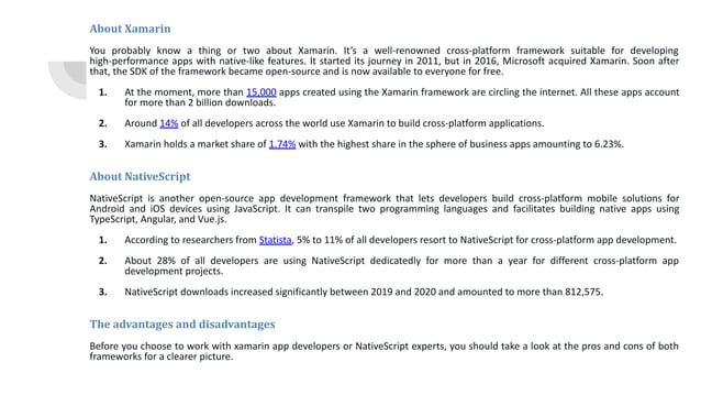 Xamarin vs. native script which one is the ideal cross-platform framework for your project_ | PPT