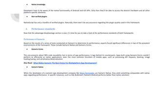 Xamarin vs. native script which one is the ideal cross-platform ...