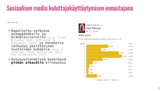 Sosiaalisen median analytiikka ja big data liiketoiminnan tukena | PPT