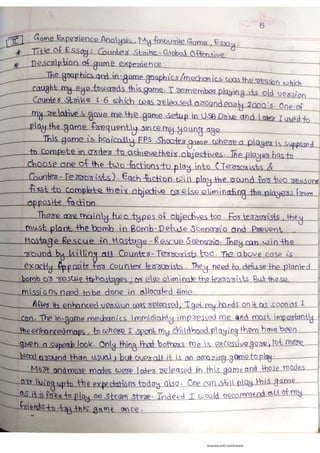 NOTES - Introduction to Video Game Industry | PDF