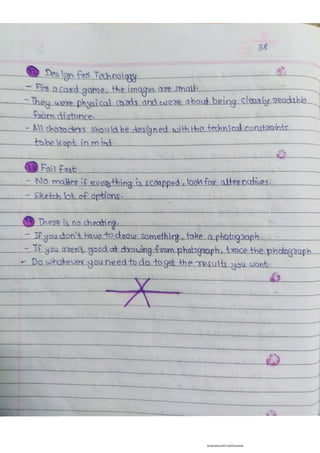 NOTES - Game Concept Design | PDF