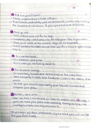 NOTES - Game Concept Design | PDF