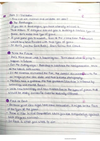 NOTES - Game Concept Design | PDF