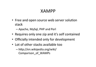 XAMPP | PDF