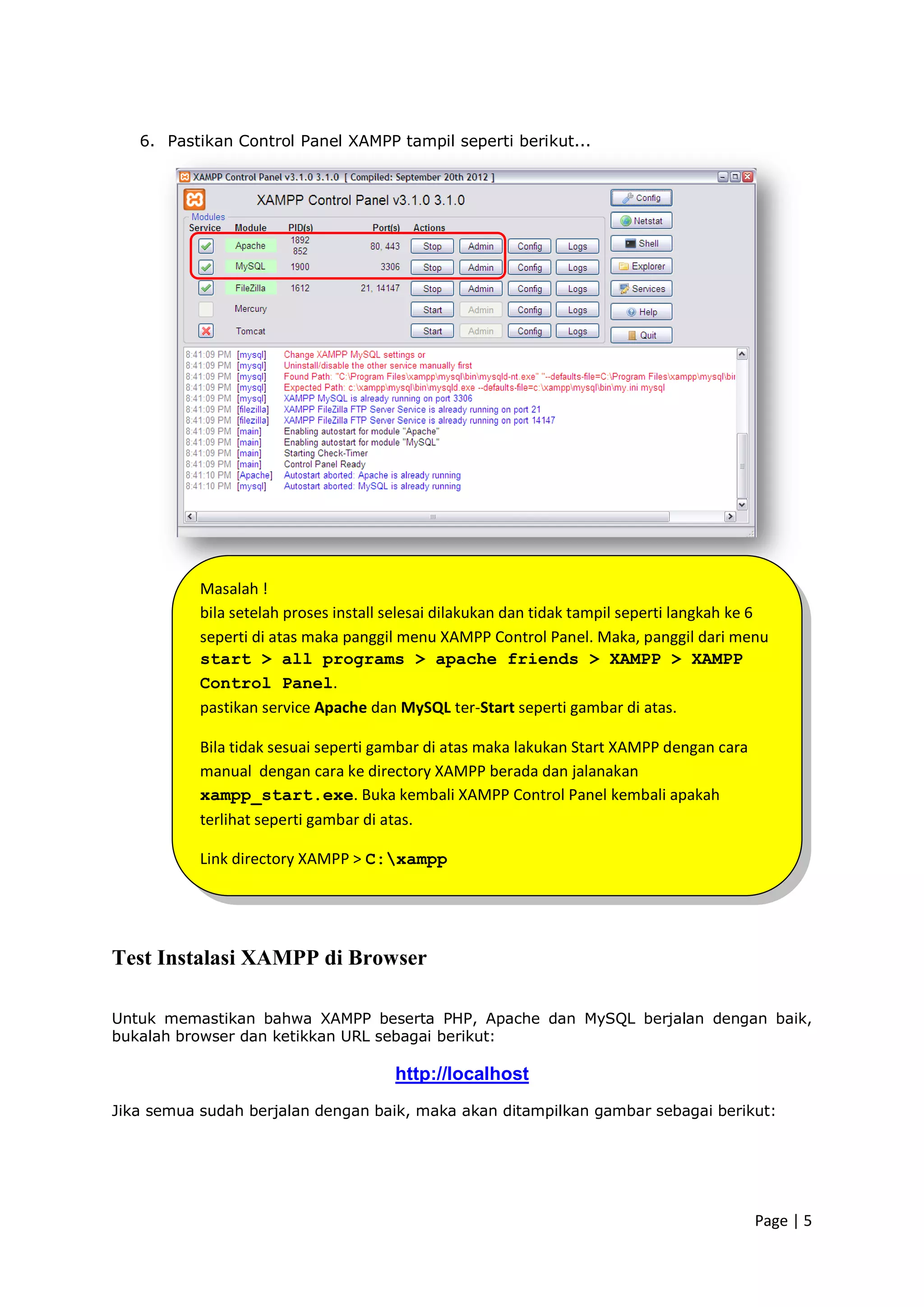 Xampp Untuk Pemula | PDF